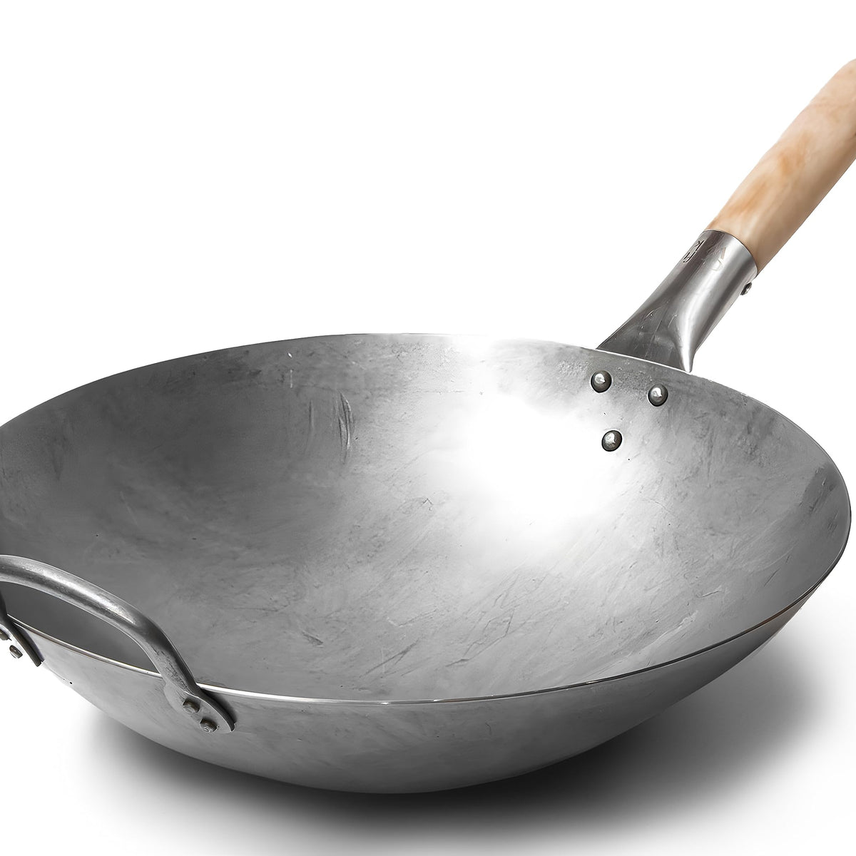 Iron Frying Wok with Handle 14" – Restoware